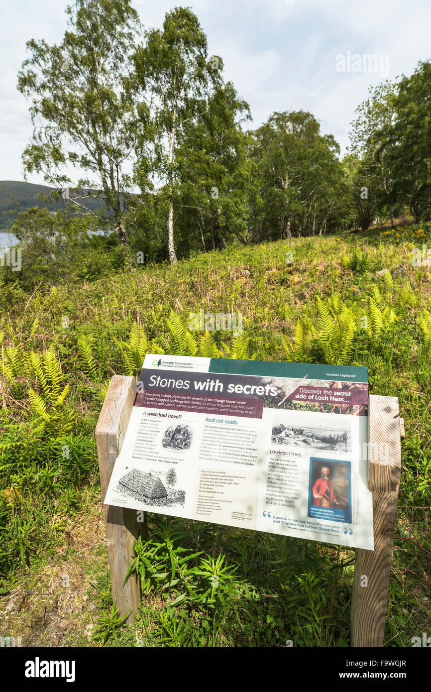Site of the old Change House on Loch Ness in Scotland Stock Photo - Alamy