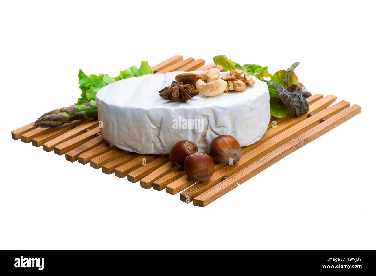 Fresh soft brie cheese Stock Photo - Alamy