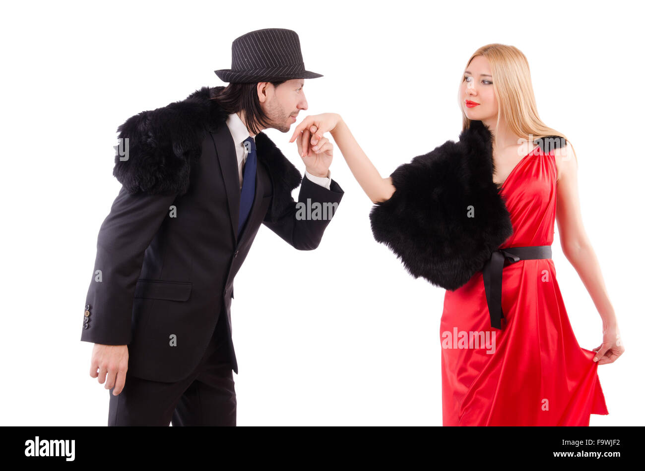 Pair isolated on the white background Stock Photo - Alamy