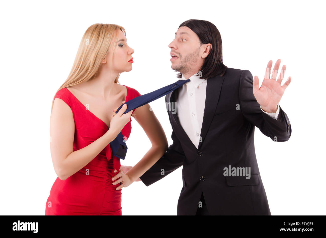Pair isolated on the white background Stock Photo - Alamy
