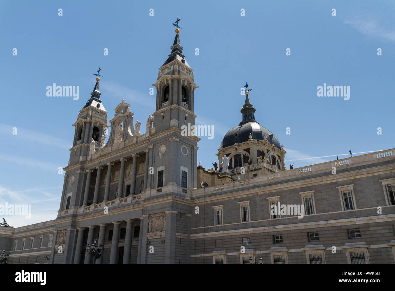 Cathedral of Madrid, Spain Stock Photo - Alamy