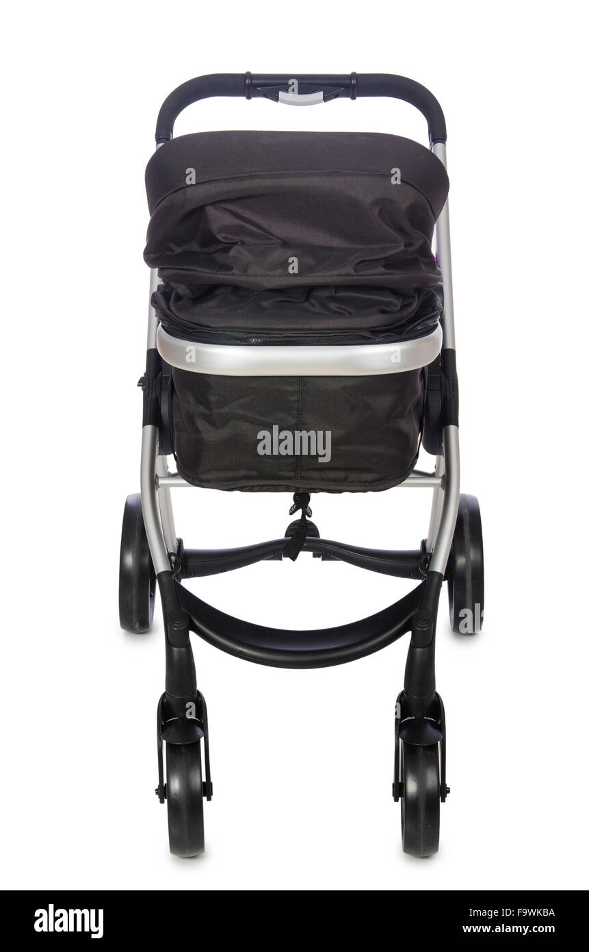 Child pram isolated on the white background Stock Photo - Alamy