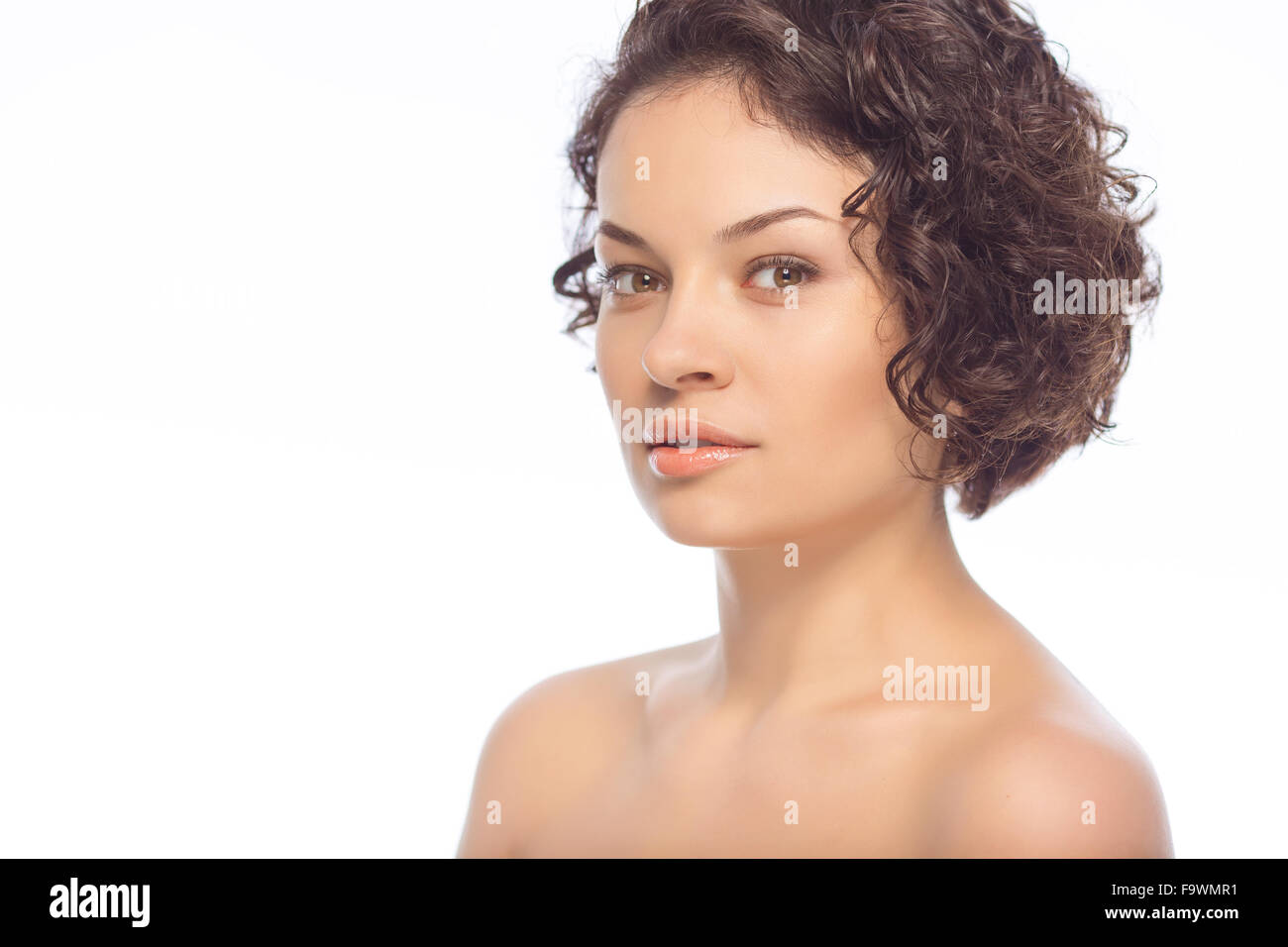 Young attractive lady looking serious Stock Photo - Alamy