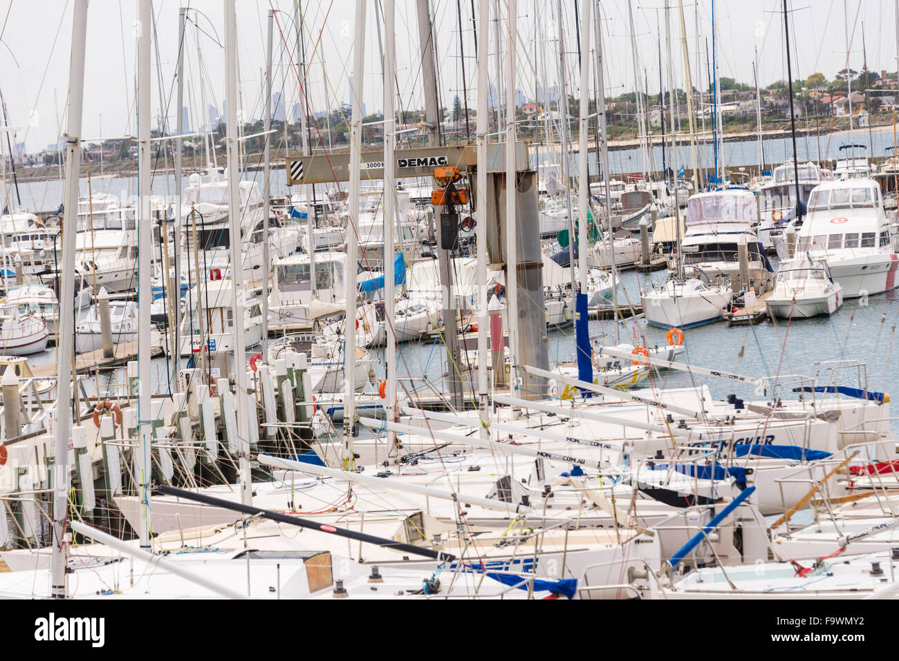 yachting marina sandringham victoria austraia Stock Photo - Alamy