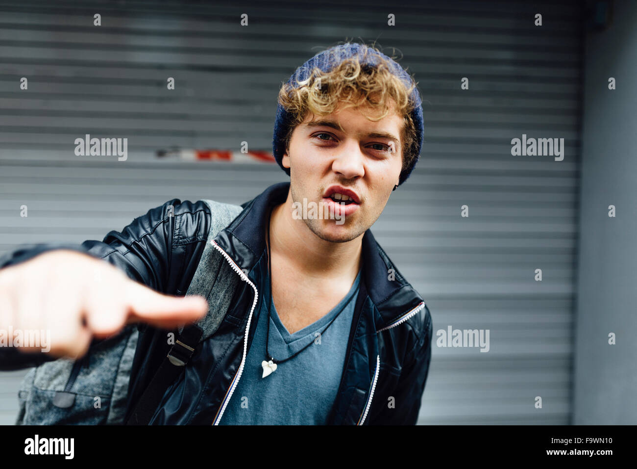 Portrait of young rapper Stock Photo - Alamy