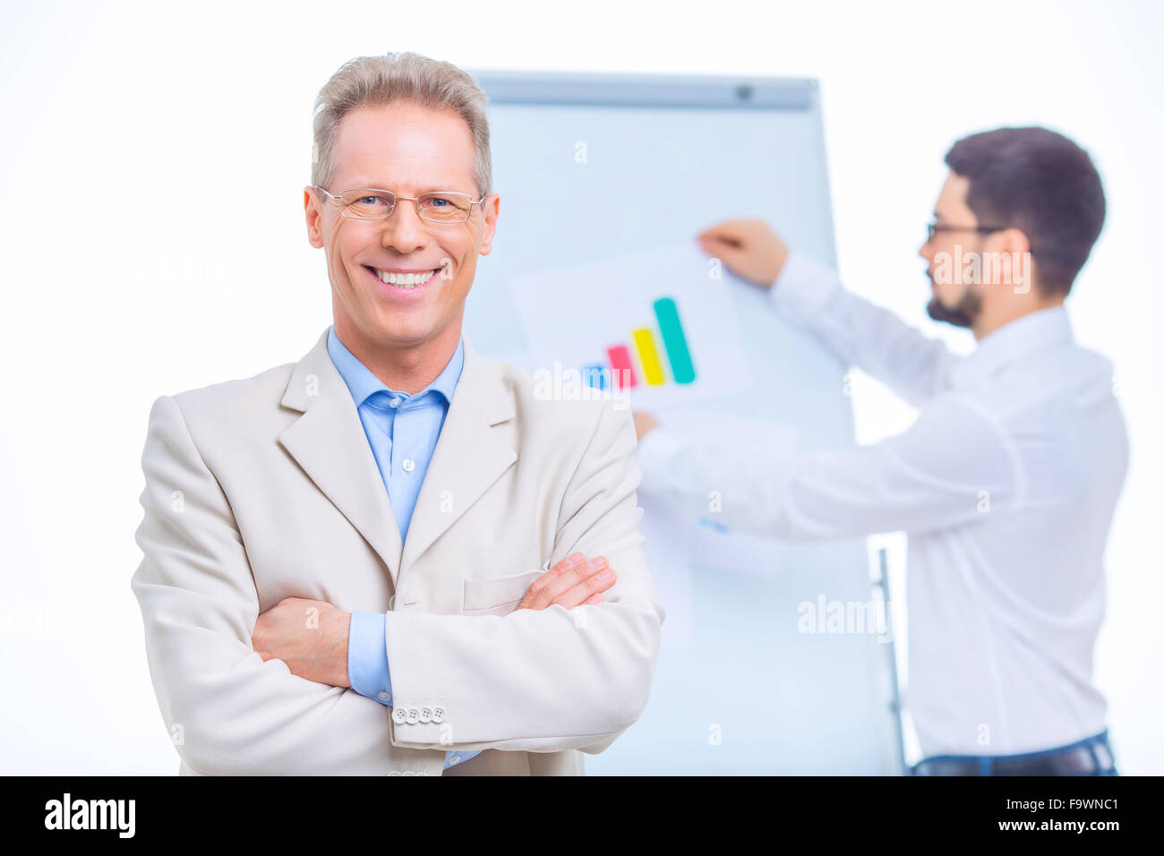 Two businessmen at conference room Stock Photo - Alamy