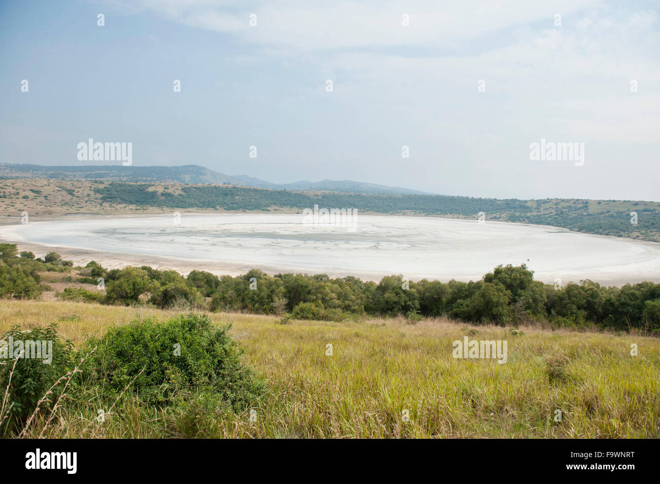 Katwe Crater Lake, Queen Elizabeth National Park, Uganda Stock Photo ...