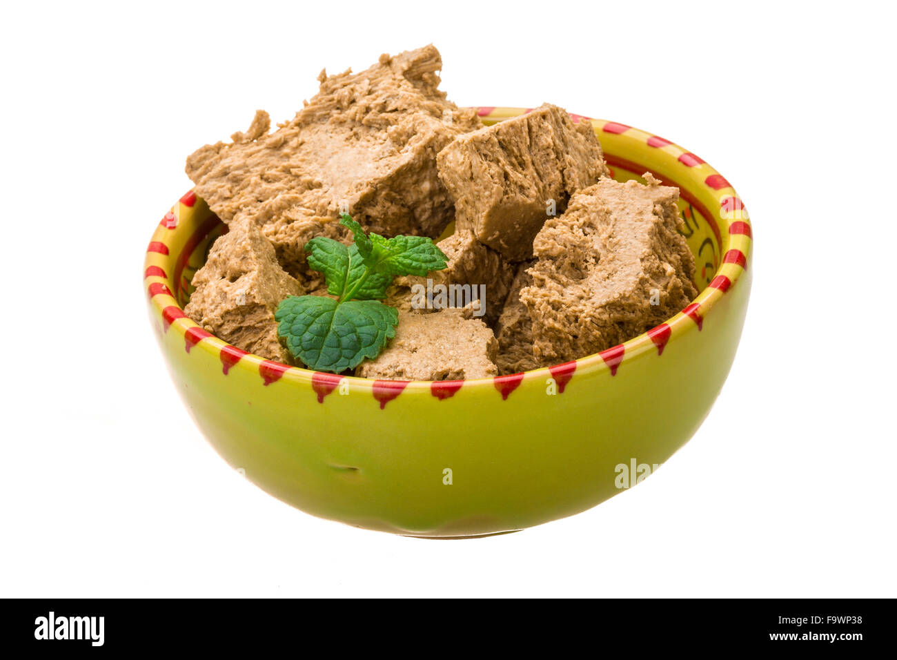 Sunflower Halva isolated studio macro shoot Stock Photo - Alamy