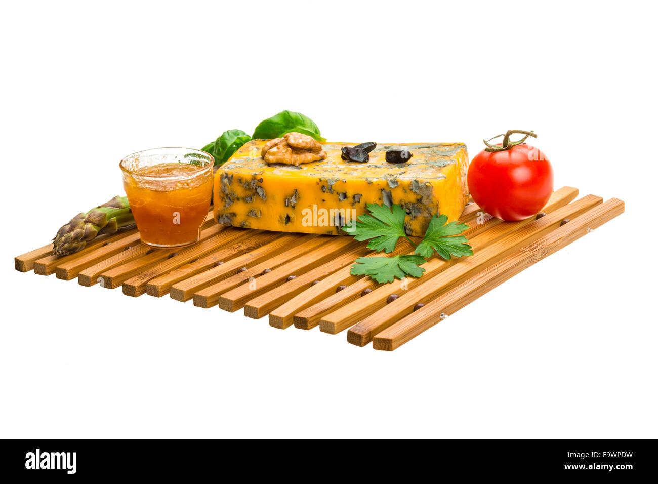 Gold cheese with mould Stock Photo - Alamy