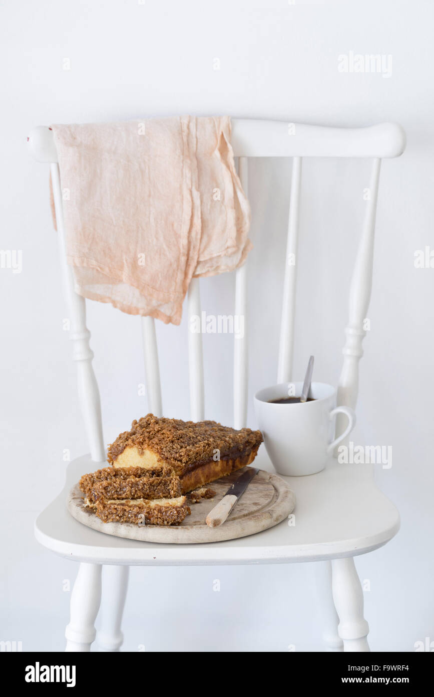 Danish cake Droemmekage on chair Stock Photo - Alamy