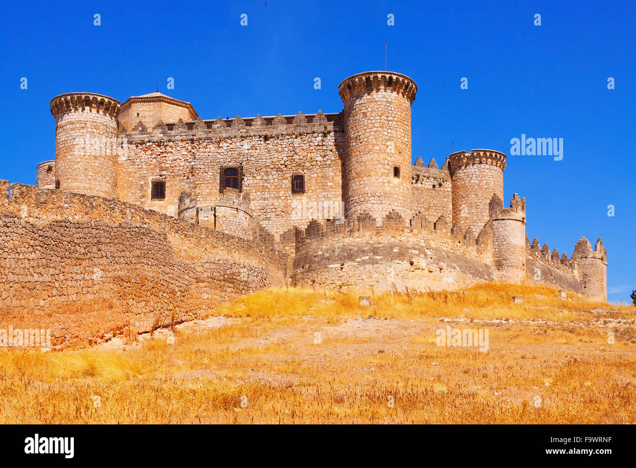 Belmonte castle in Belmonte. Cuenca, Spain Stock Photo - Alamy