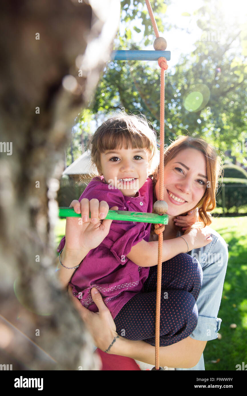 Girl rope ladder hi-res stock photography and images - Alamy