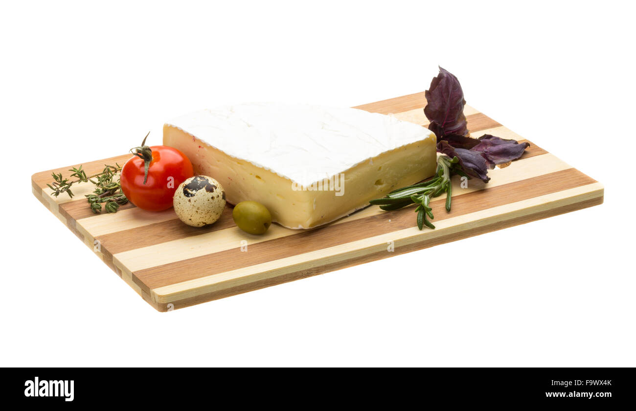 Wedge of Gourmet Brie Cheese Stock Photo - Alamy