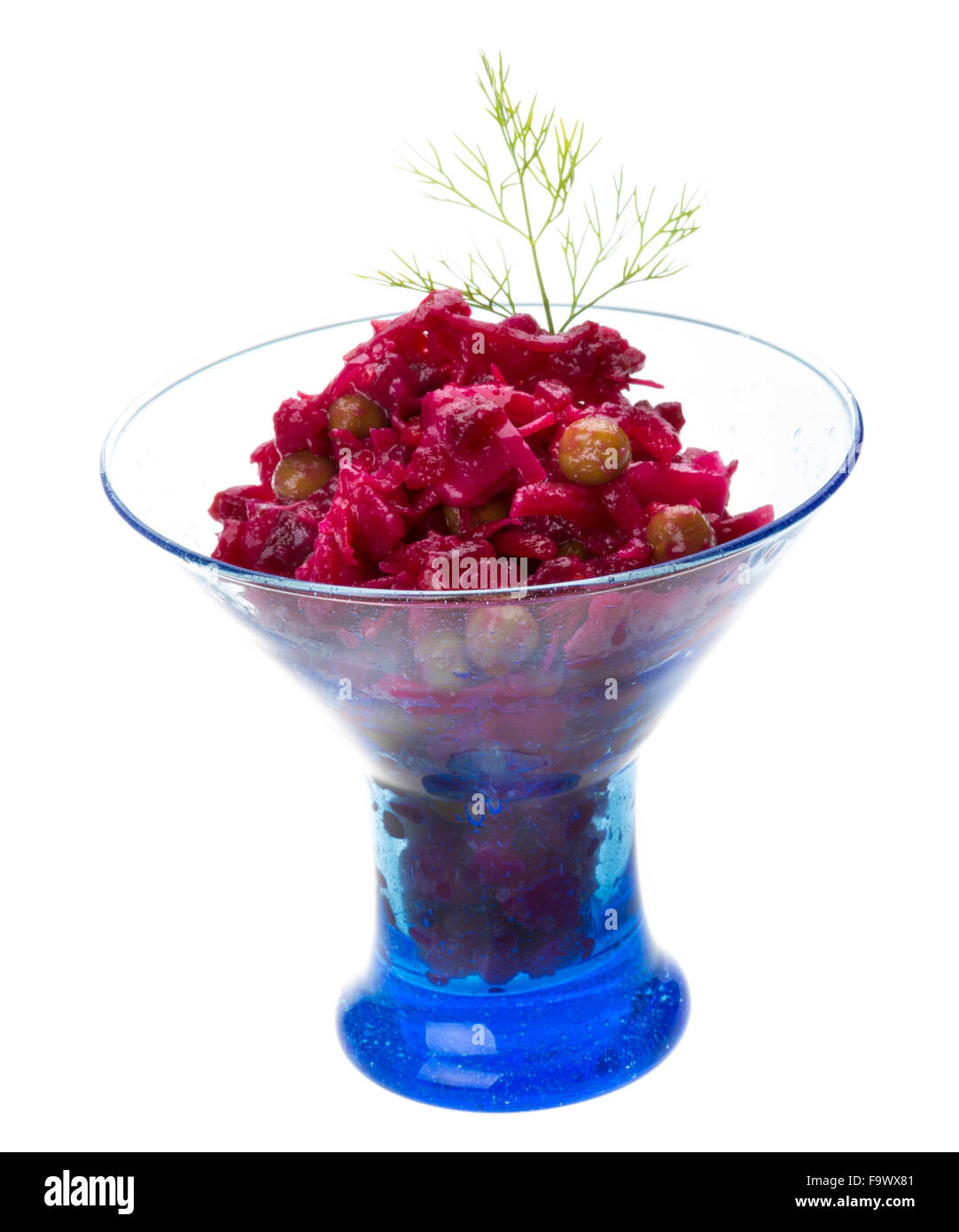 Vinaigrette Russian beetroot salad Stock Photo - Alamy