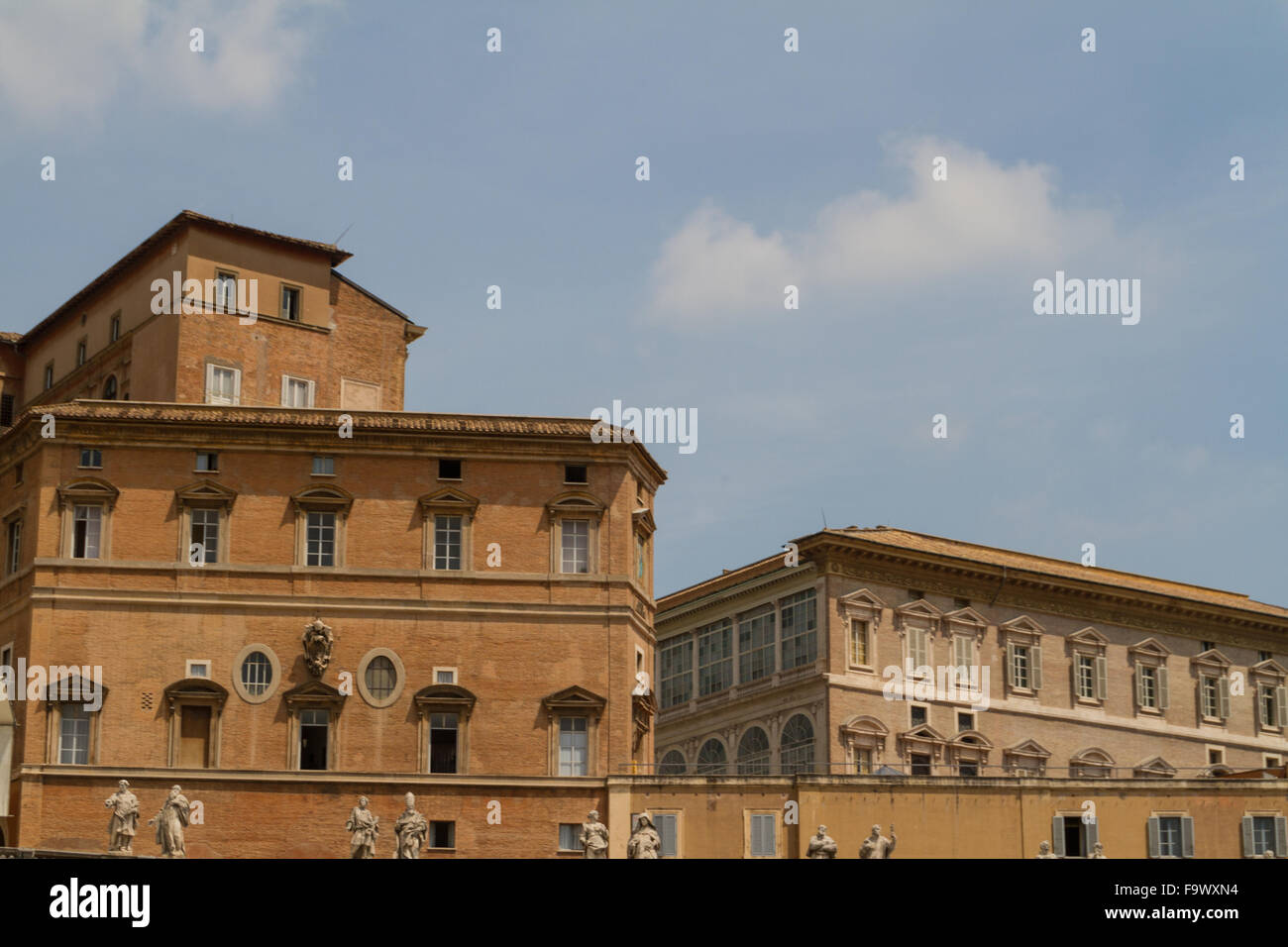 Buildings in Vatican, the Holy See within Rome, Italy. Part of Saint ...