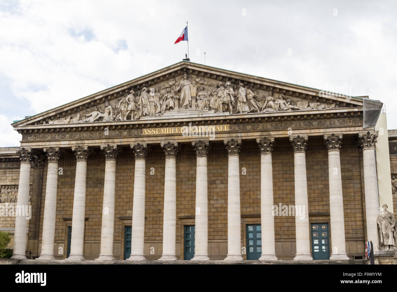 Assemblee Nationale (Palais Bourbon) - the French Parliament Stock ...