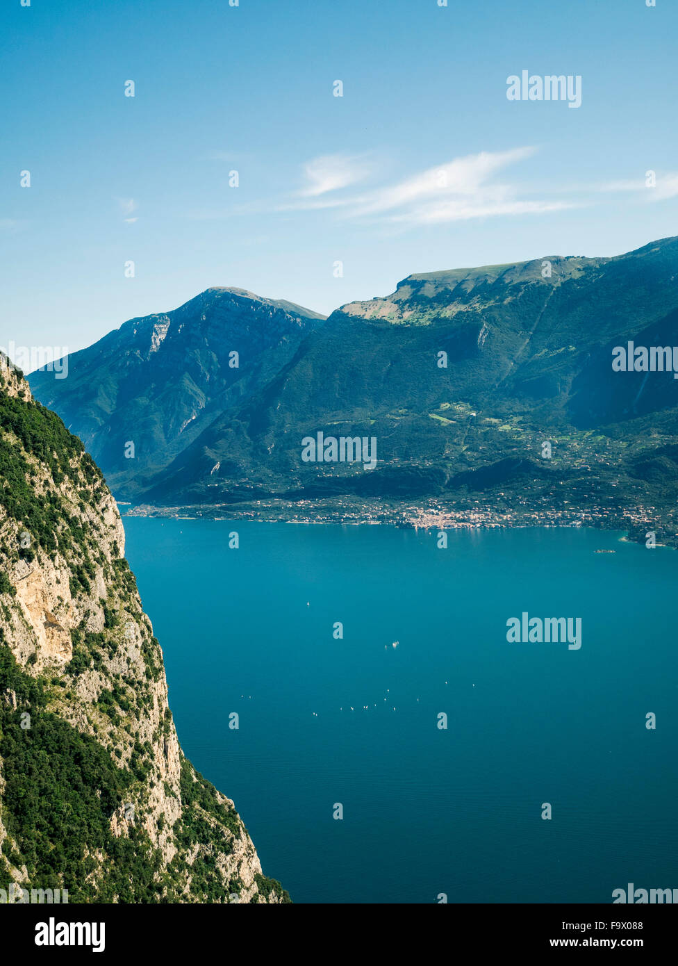 Italy, Lake Garda, View of the the Western shore Stock Photo - Alamy