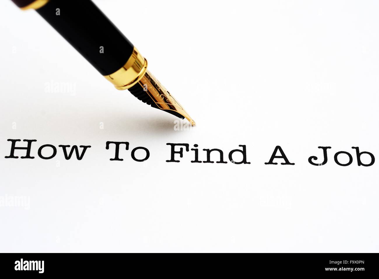 How to find a job Stock Photo - Alamy