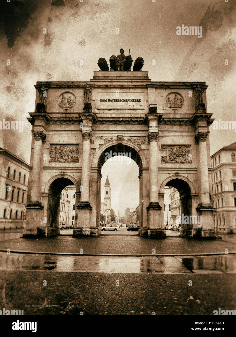 Germany, Munich, Victory Gate Stock Photo - Alamy
