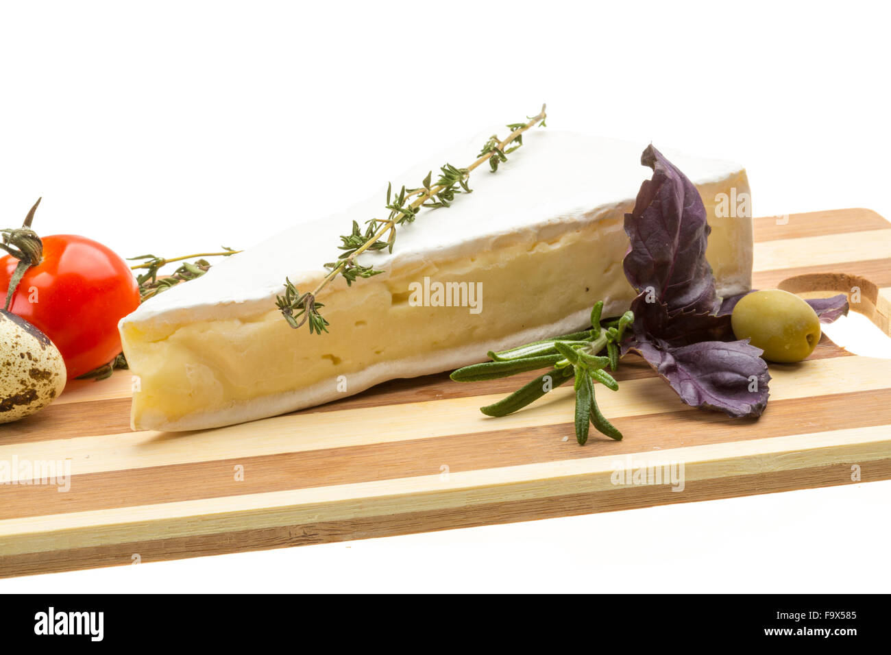 Wedge of Gourmet Brie Cheese Stock Photo - Alamy