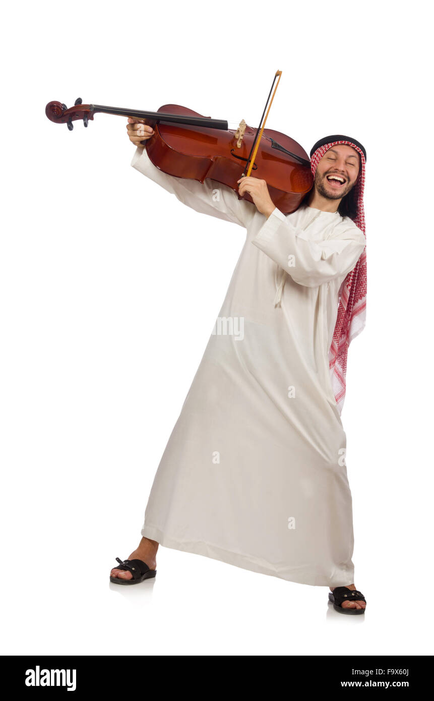 Arab man playing musical instrument Stock Photo - Alamy