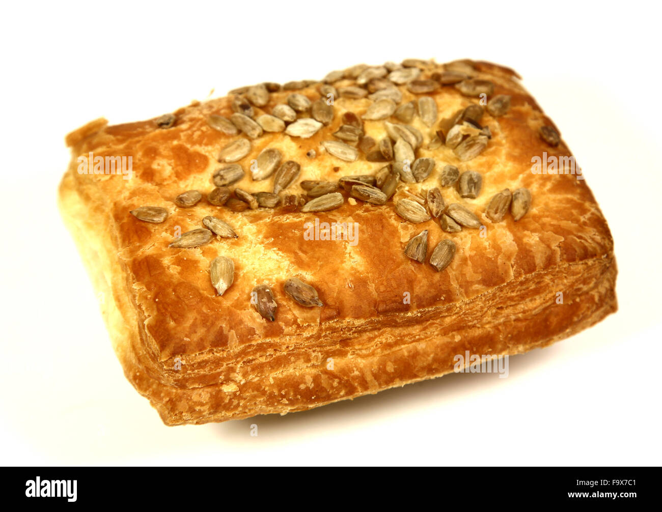 Bun with puff pastry on white background Stock Photo - Alamy