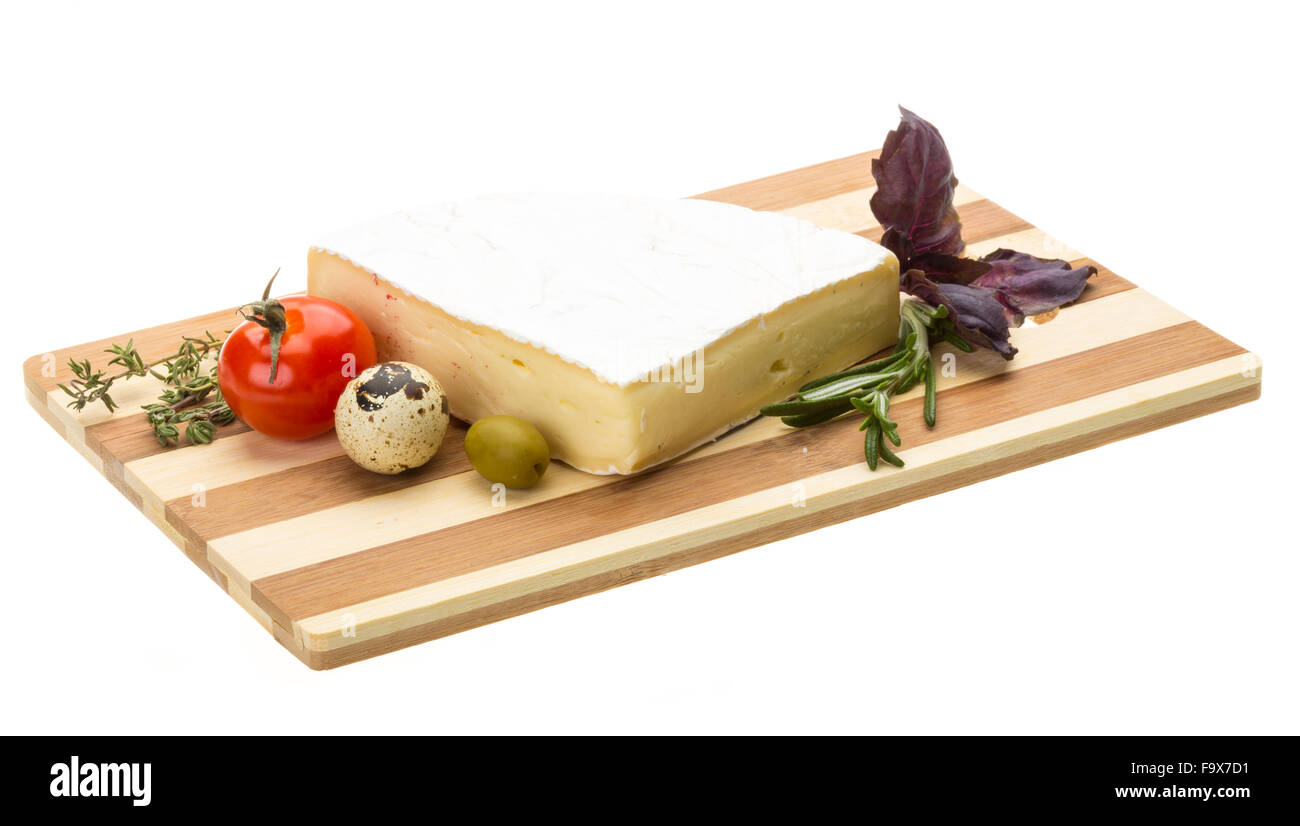 Wedge of Gourmet Brie Cheese Stock Photo - Alamy