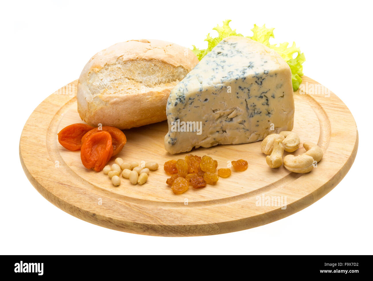 Slice of blue cheese Stock Photo - Alamy
