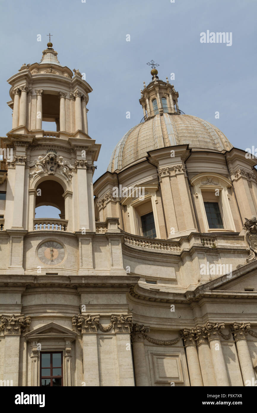 Saint Agnese in Agone in Piazza Navona, Rome, Italy Stock Photo - Alamy