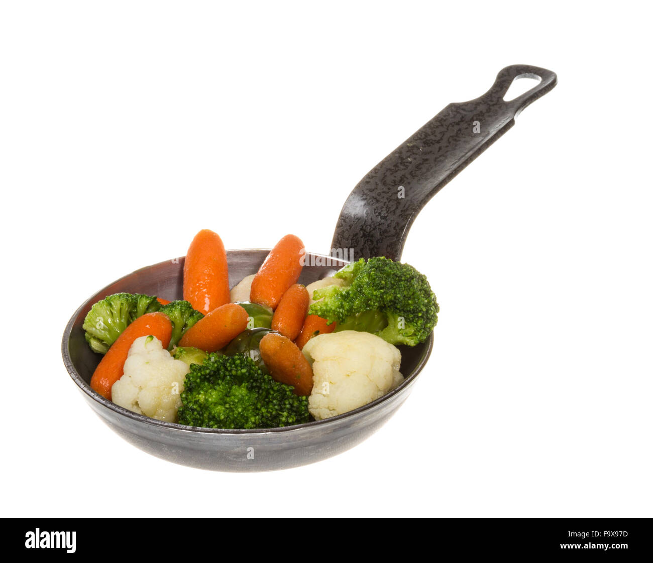 Pan cooked vegetables broccoli Cut Out Stock Images & Pictures - Alamy