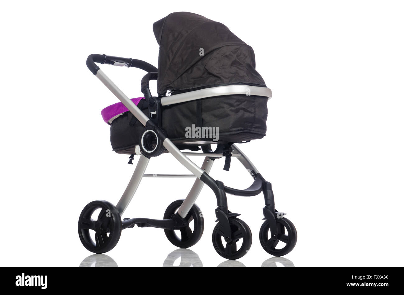 Child pram isolated on the white background Stock Photo - Alamy