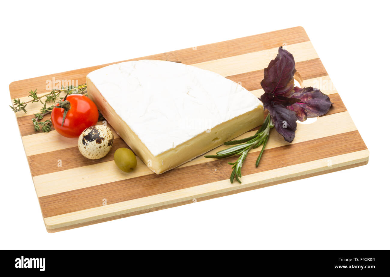 Wedge of Gourmet Brie Cheese Stock Photo - Alamy