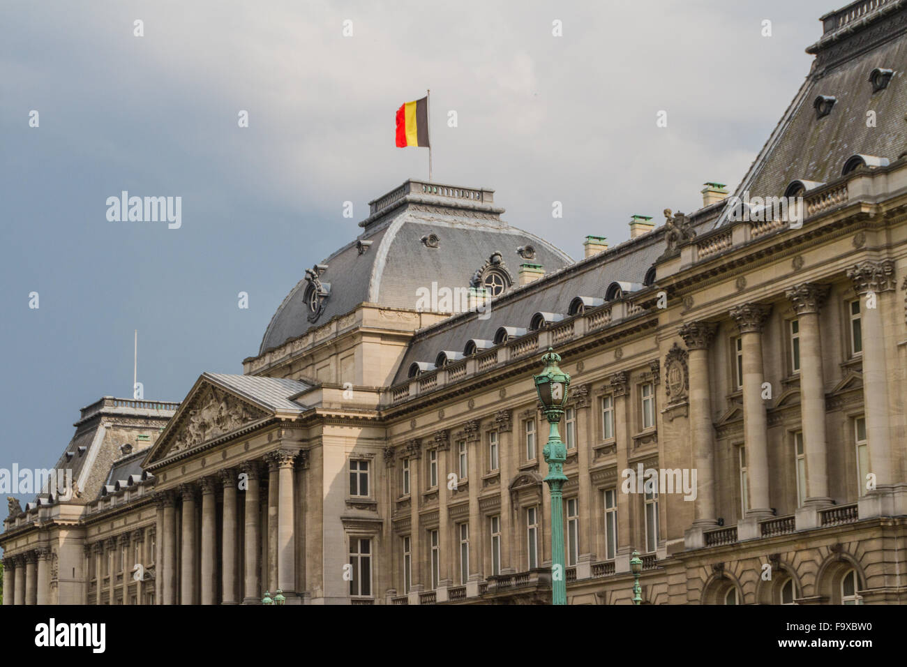 Royal Palace view from Place des Palais in historical center of ...