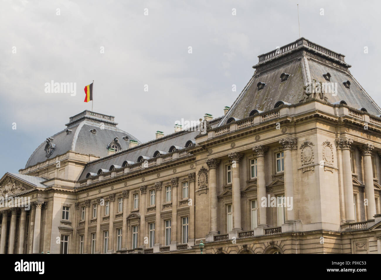 Royal Palace view from Place des Palais in historical center of ...