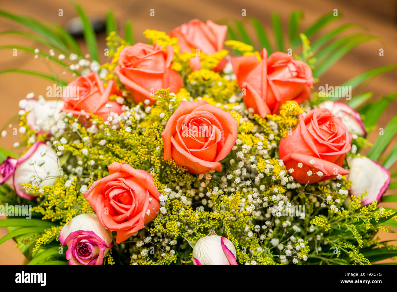 Nice roses in celebration concept Stock Photo - Alamy
