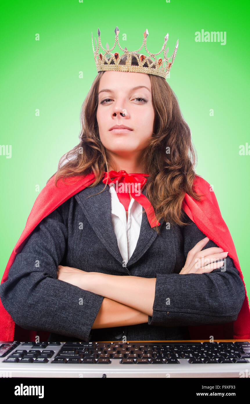 Office queen isolated on the white Stock Photo - Alamy