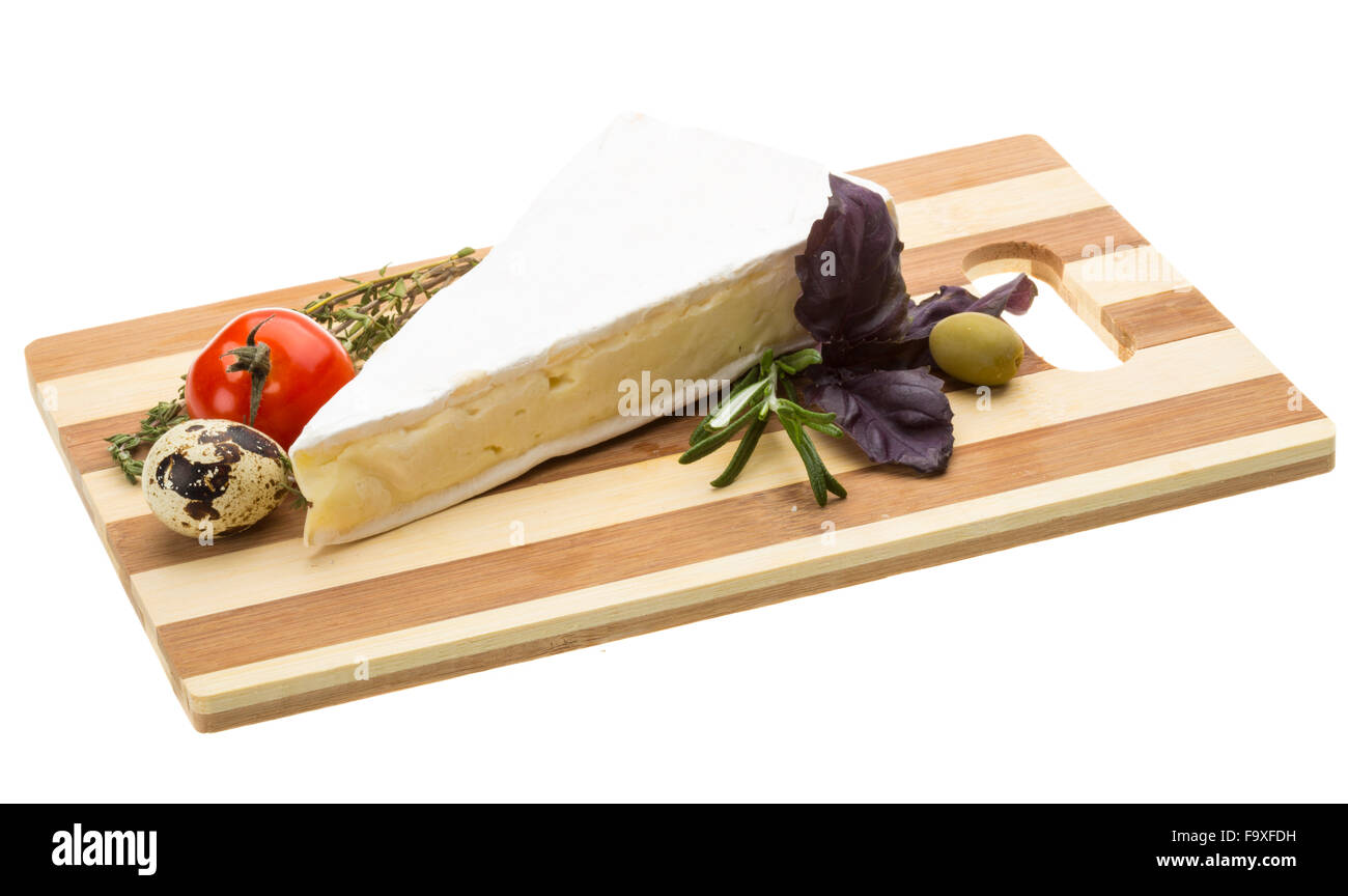 Wedge of Gourmet Brie Cheese Stock Photo - Alamy