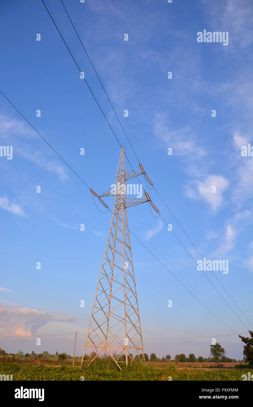 Electricity Pylon Pole Stock Photo - Alamy