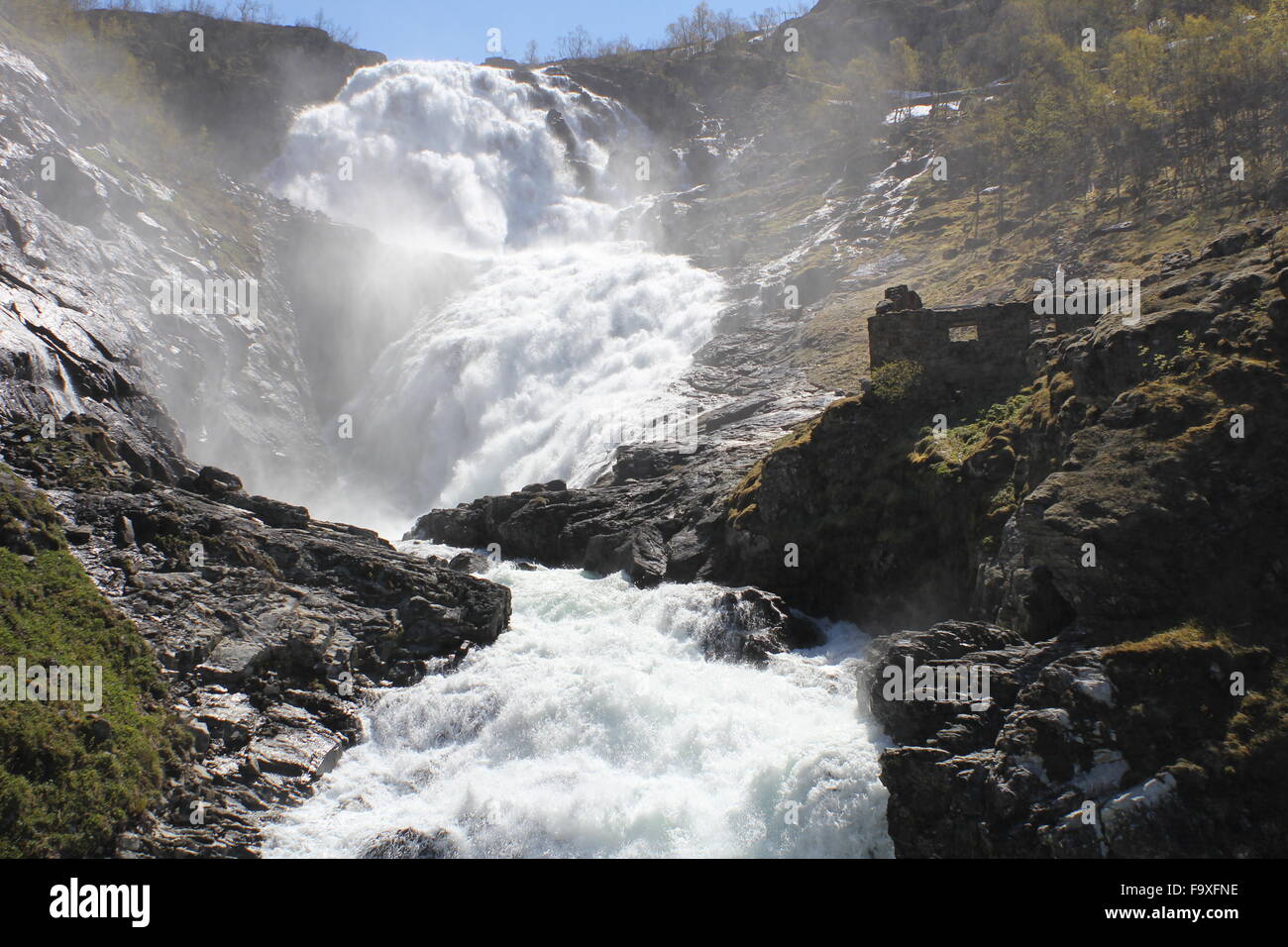 Kjosfossen waterfall flam railway hi-res stock photography and images - Alamy