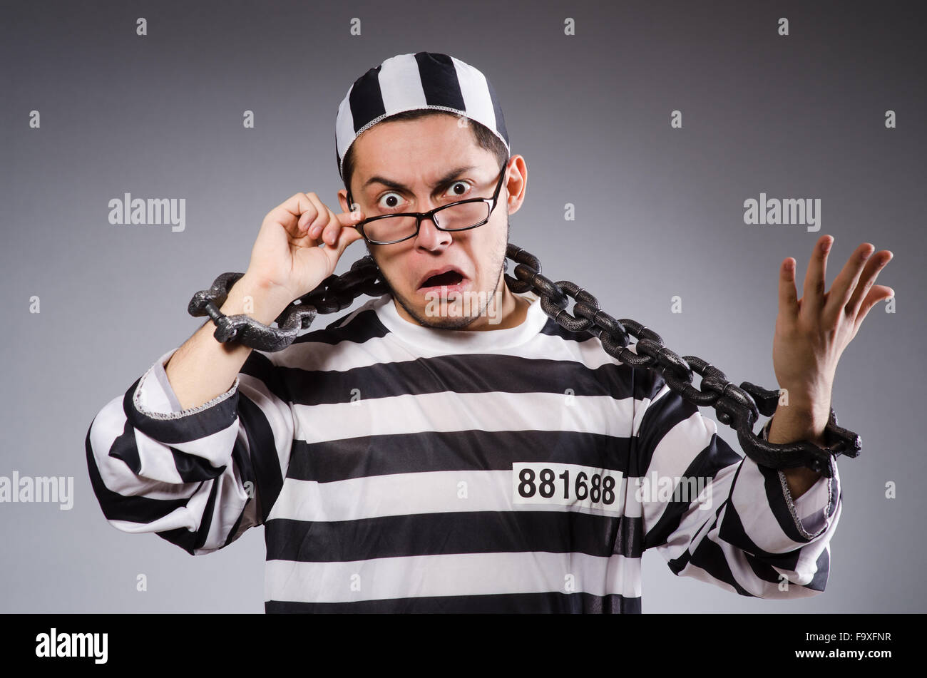 Prisoner in chains hi-res stock photography and images - Alamy