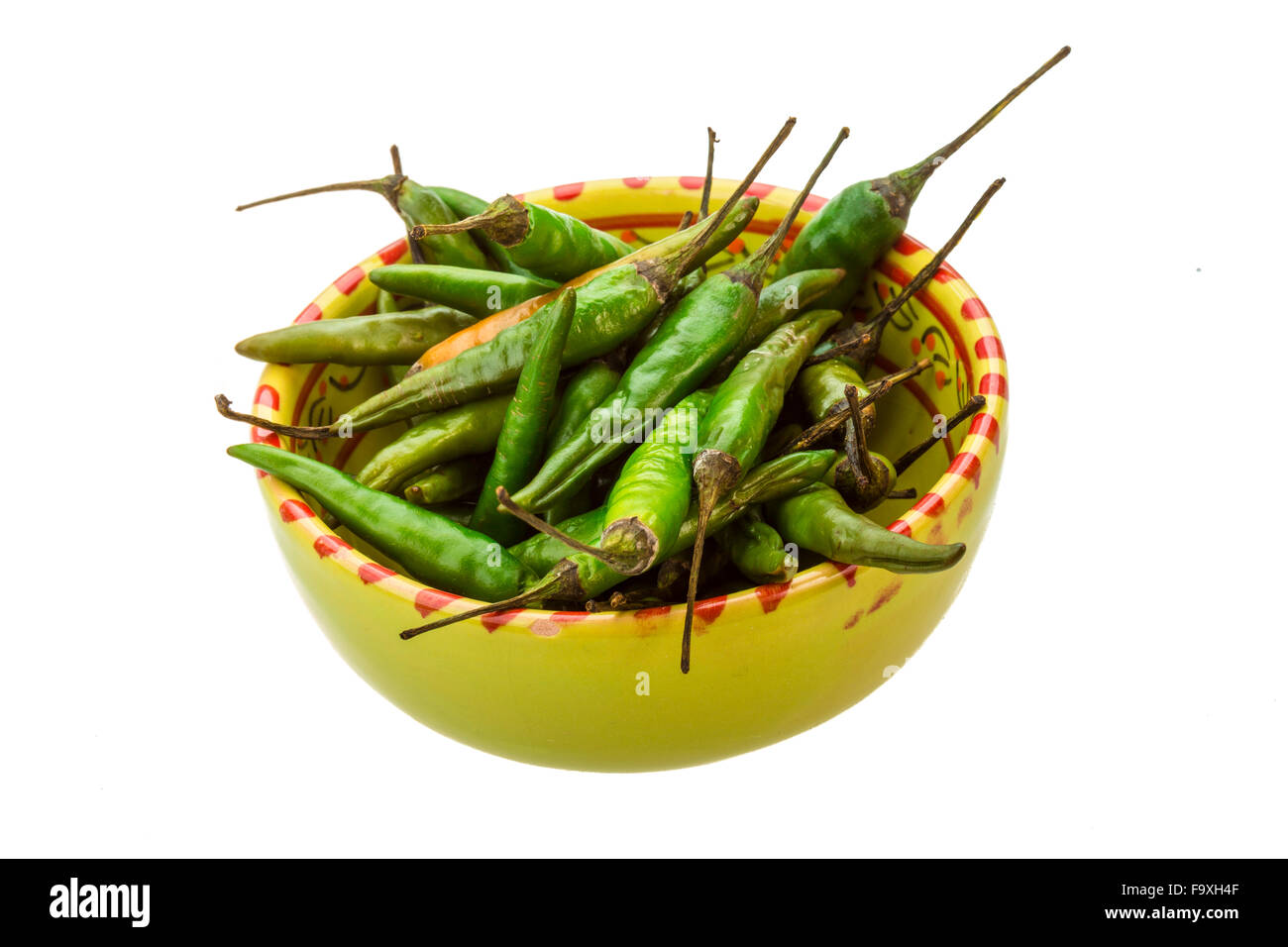 Green chilli pepper isolated Stock Photo - Alamy