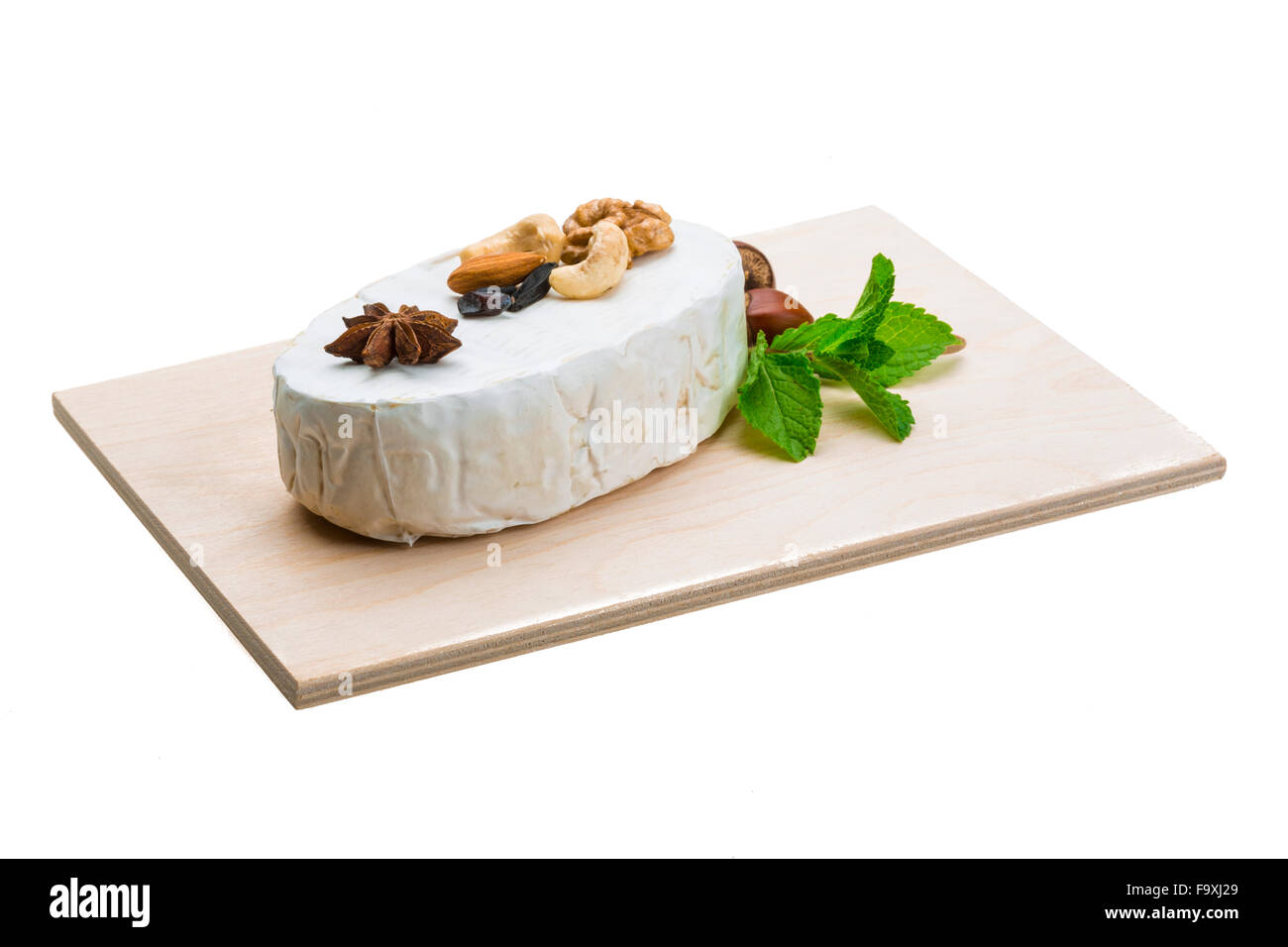 Fresh soft brie cheese Stock Photo - Alamy