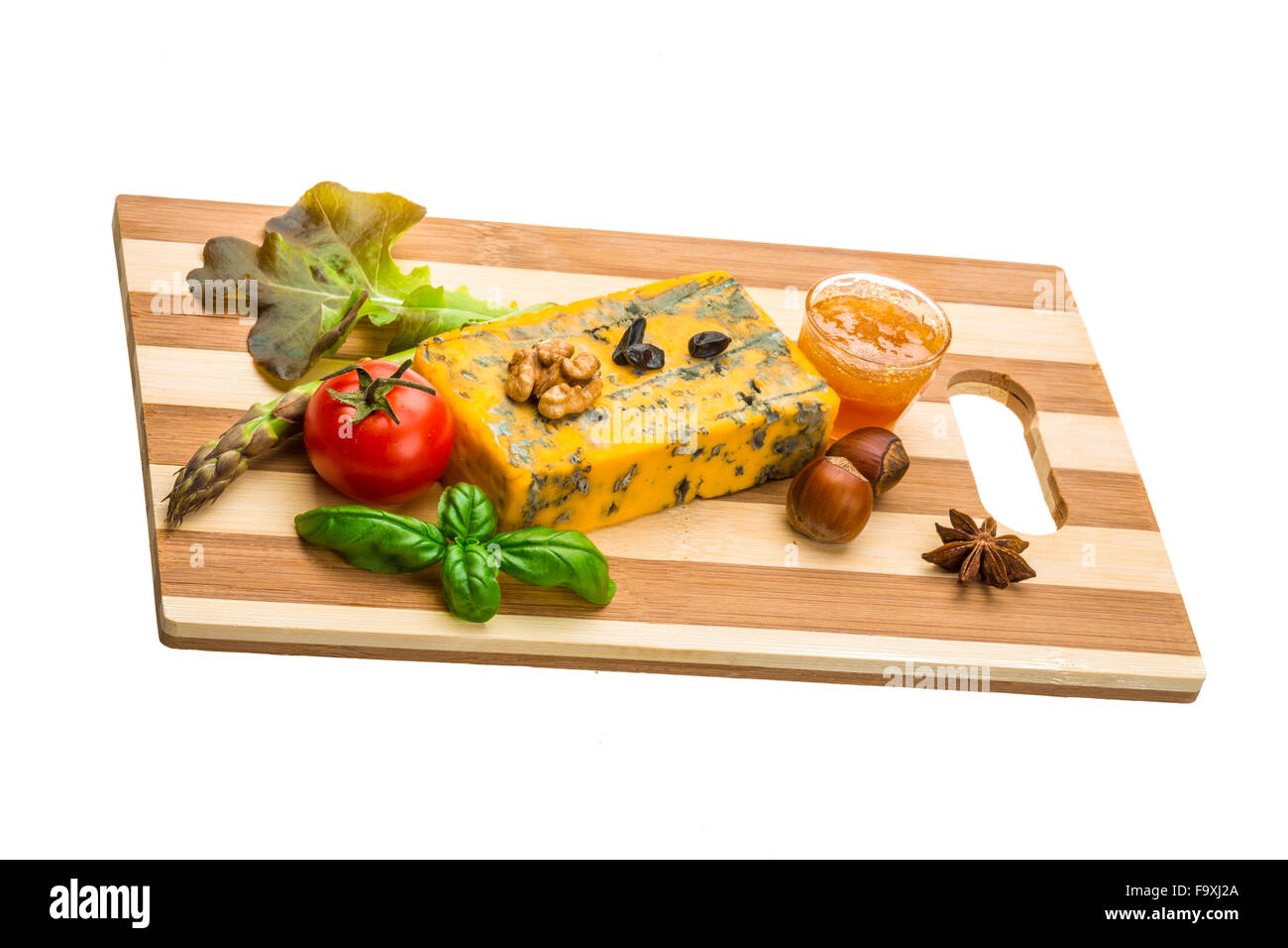 Gold cheese with mould Stock Photo - Alamy