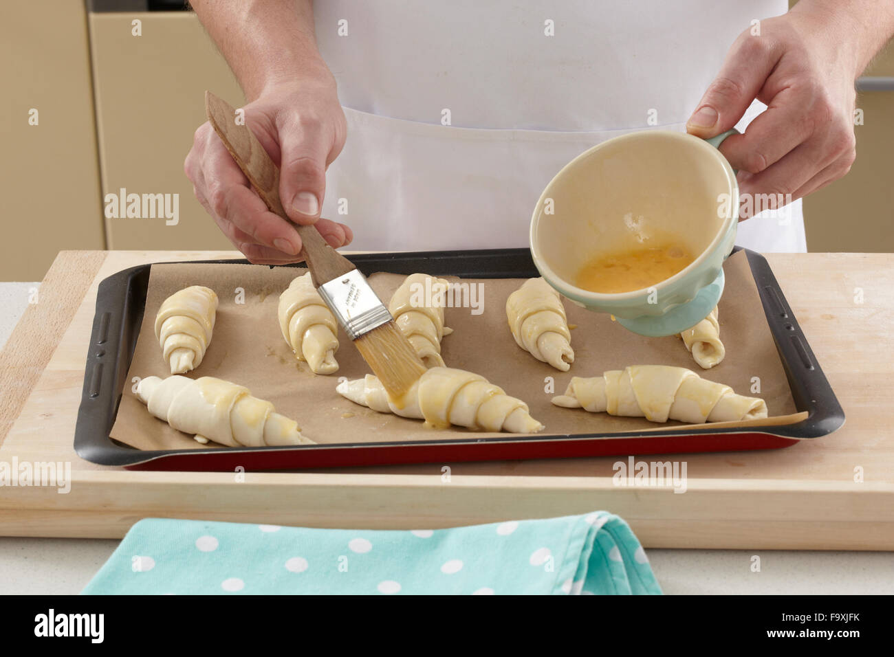 French croissants + steps Stock Photo - Alamy