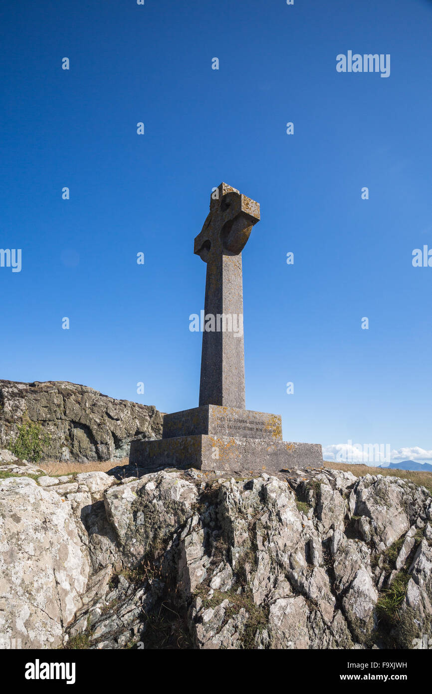 Ancient religious monument, Llanddwyn island, Newborough, Anglesey ...