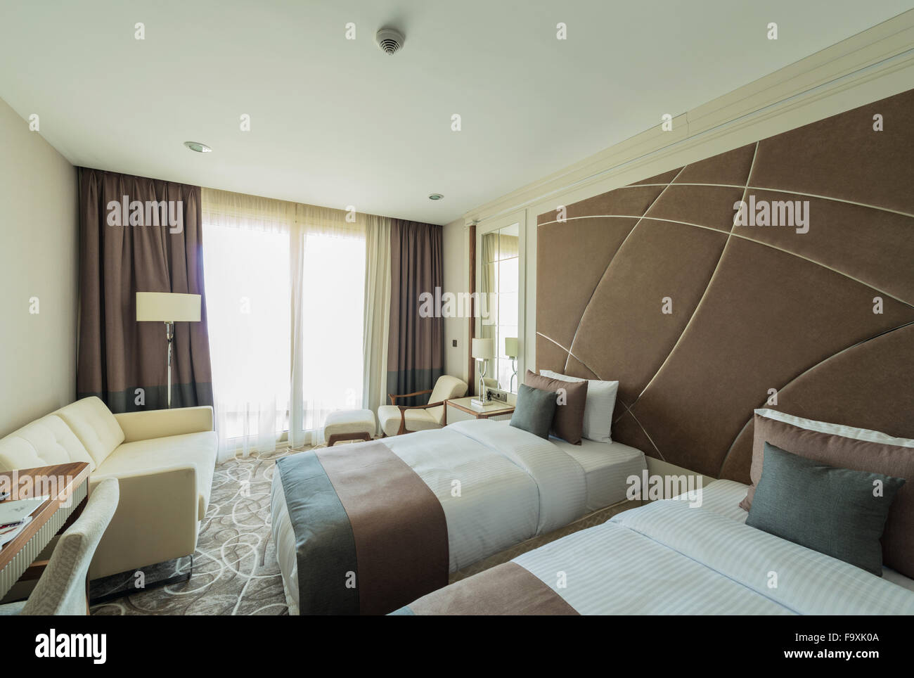 Hotel room with modern interior Stock Photo - Alamy