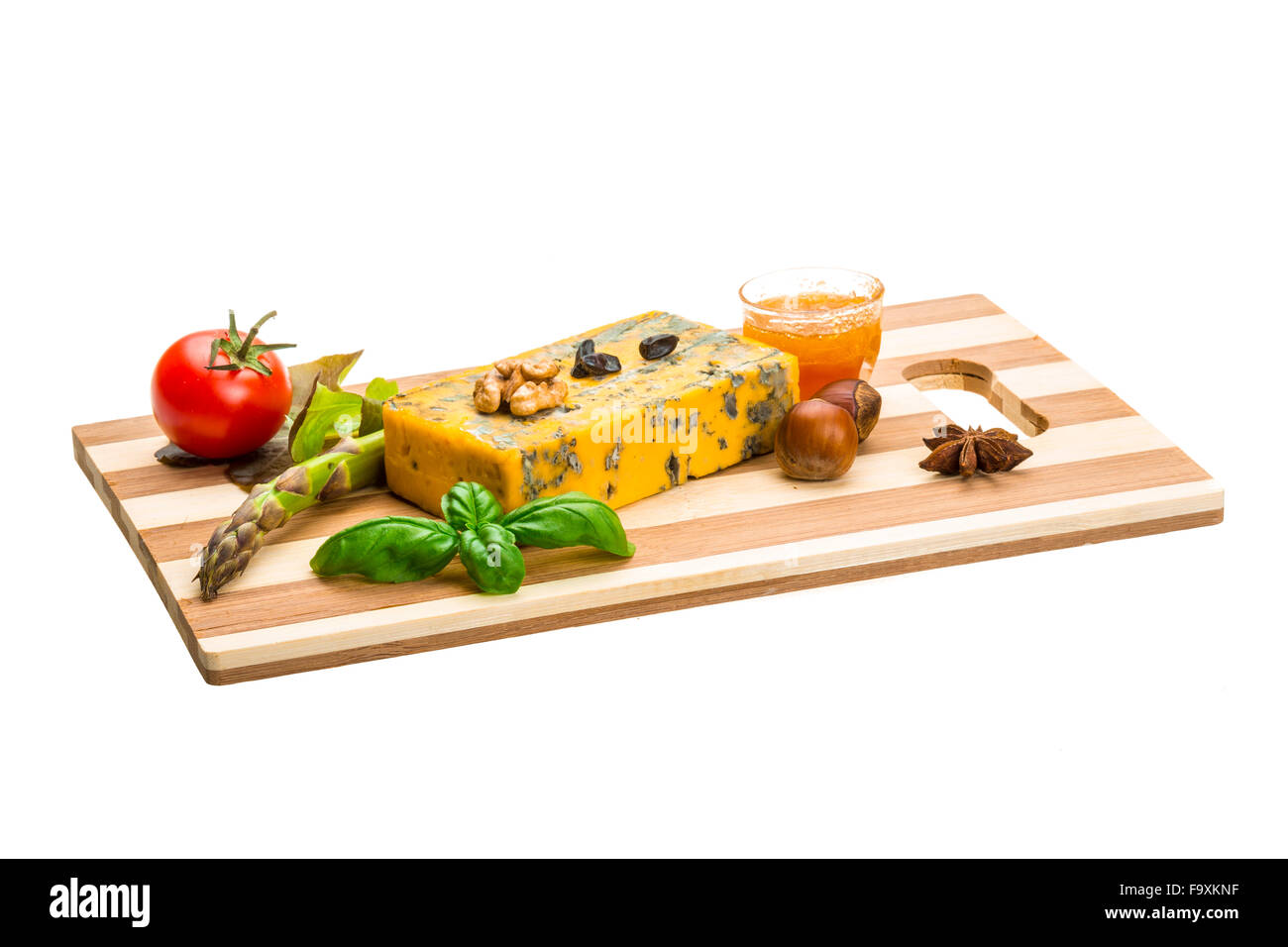 Gold cheese with mould Stock Photo - Alamy