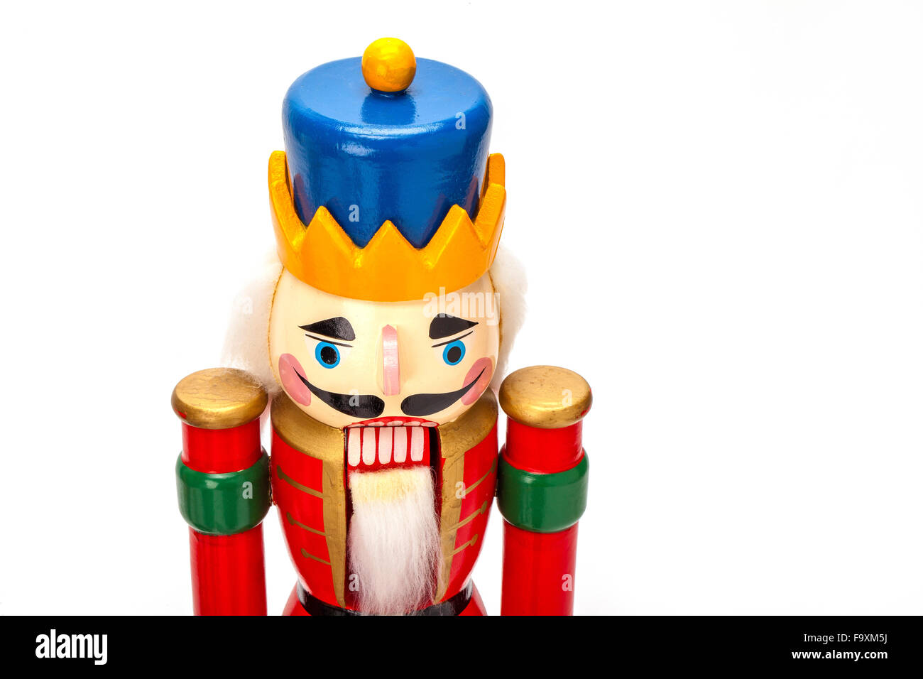 Traditional Figurine Christmas Nutcracker isolated on white Stock Photo ...