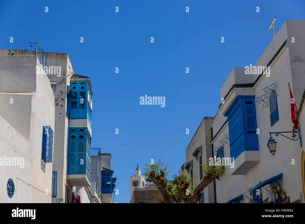Old arabic town in Tunisia - Sidi Bu Said Stock Photo - Alamy