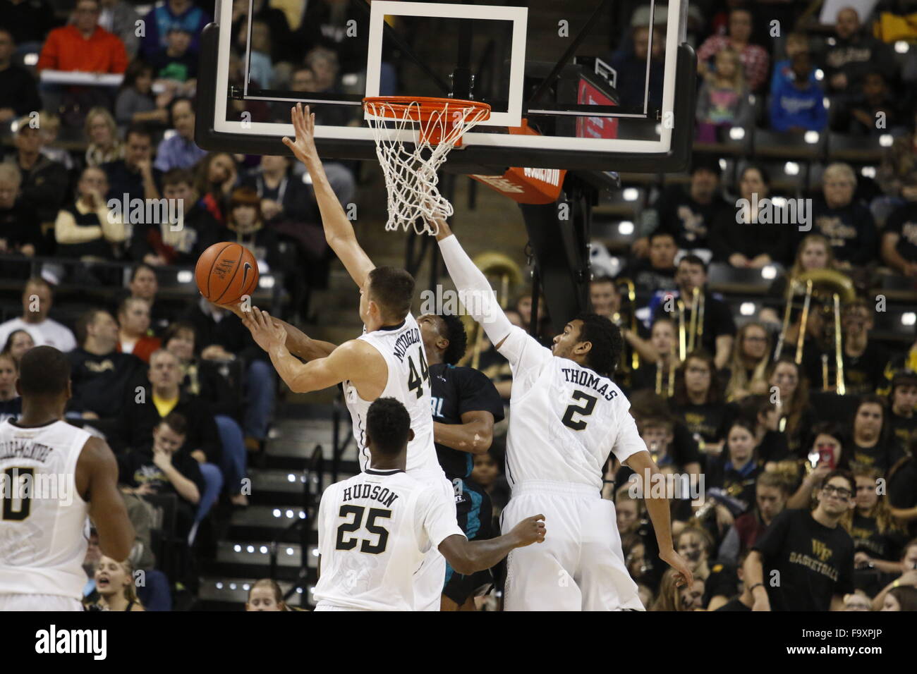 Winston-Salem, NC, USA. 18th Dec, 2015. Shivaughn Wiggins (10) of the ...